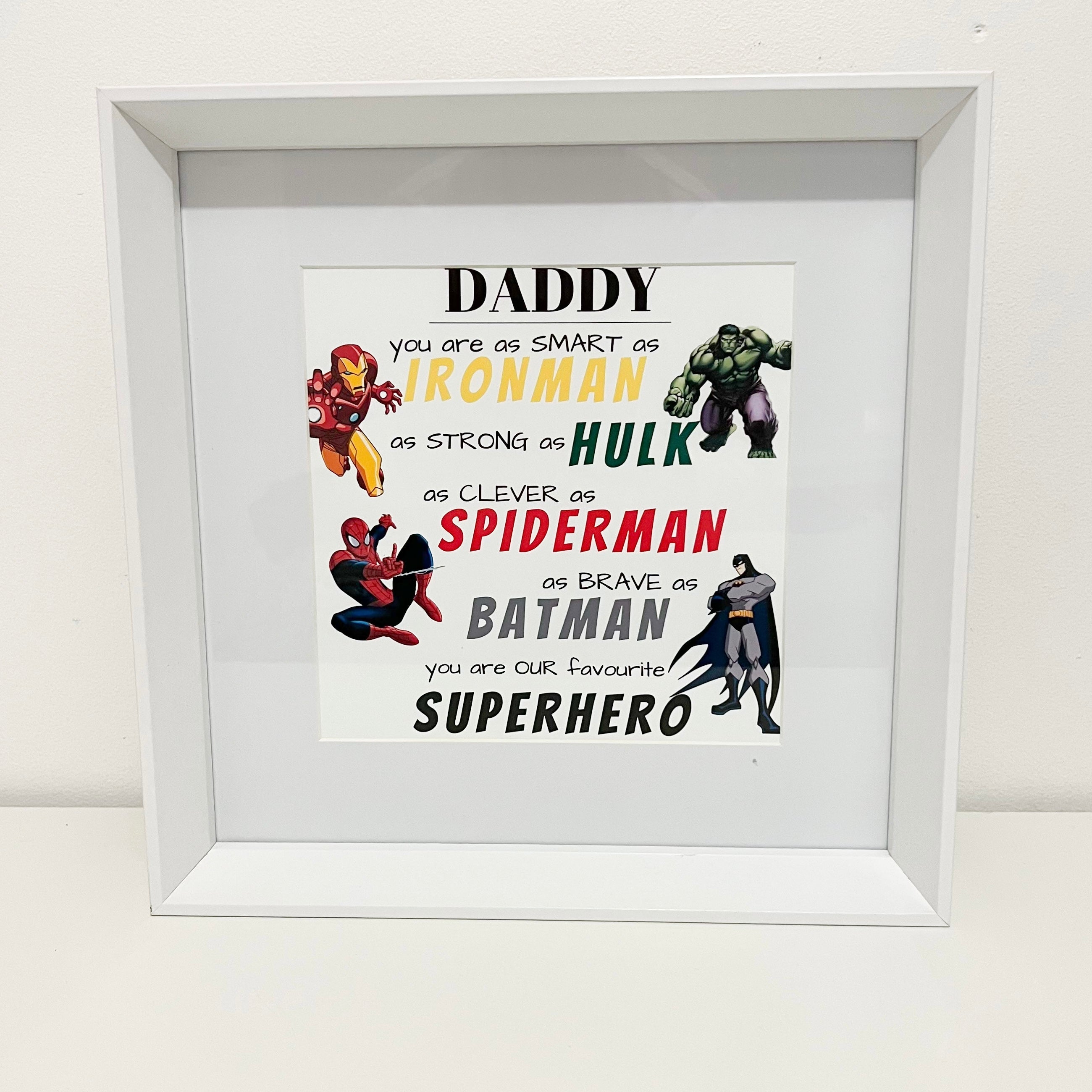 Personalised Printed Superhero Frame – Let's Label It