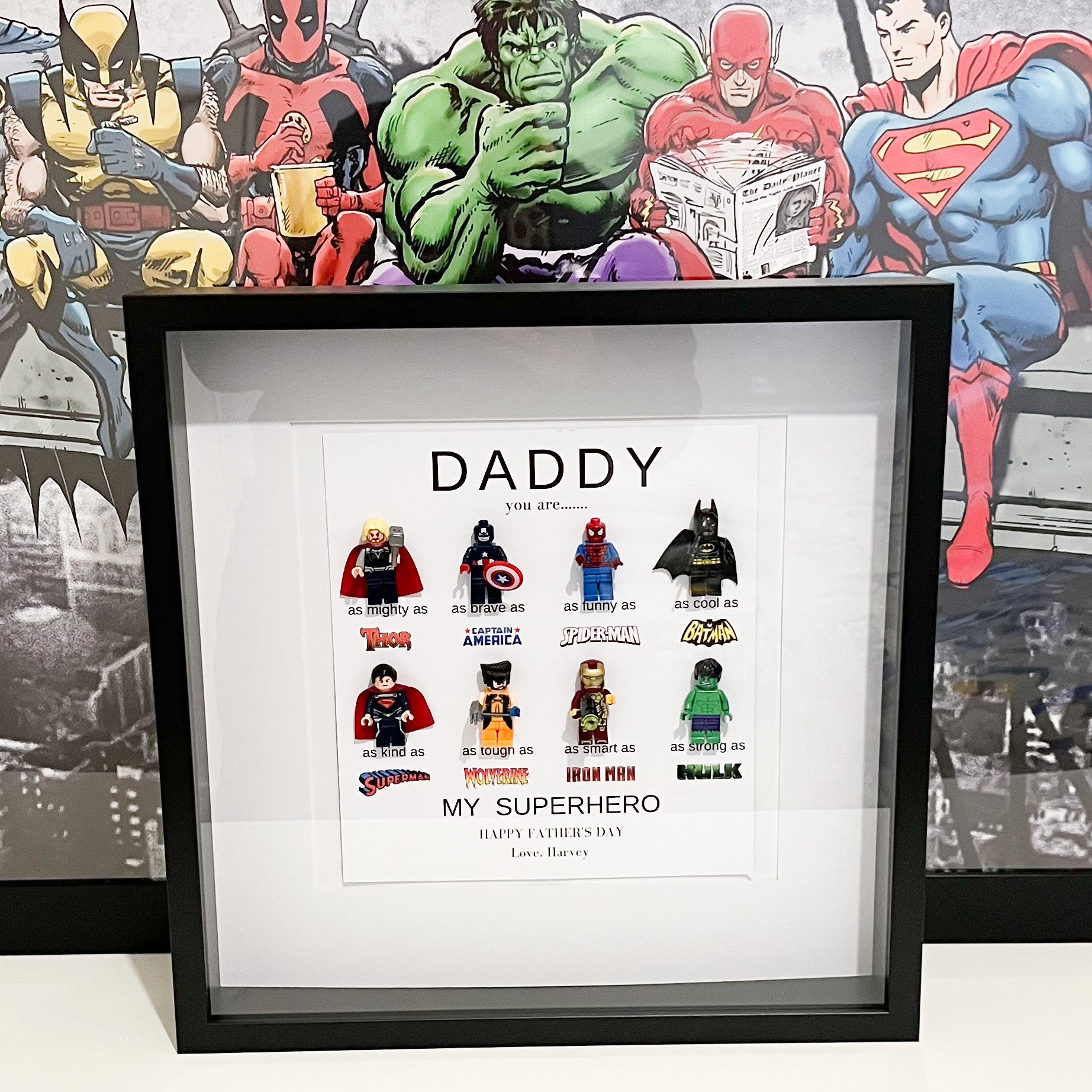 Superhero Photo Frame – Let's Label It